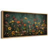 IDEA4WALL Moody Green Wildflower Florals Modern Decor Extra Large Pictures Framed Canvas Print ...
